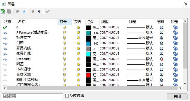 cad的图层管理器在哪图标