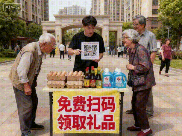 扫码送鸡蛋图标