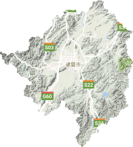 诸暨市地图详细图标