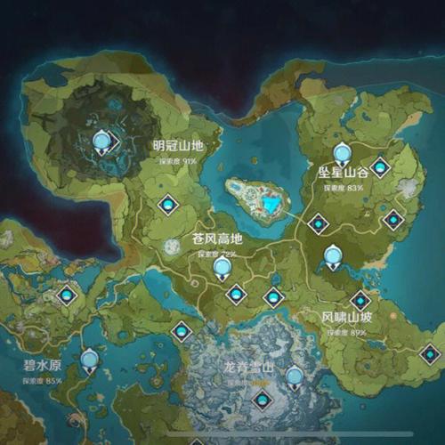 原神蒙德地图原型图标