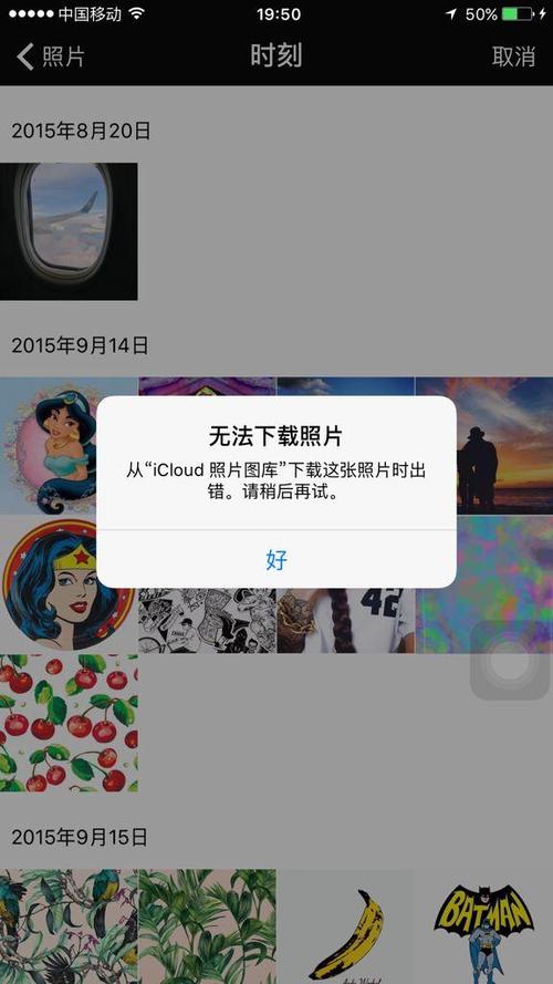 苹果照片模糊有感叹号图标
