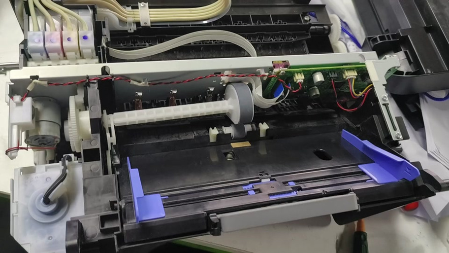 爱普生打印机显示后进纸中缺纸截图