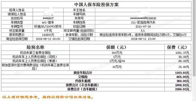 北京人保车险电话截图