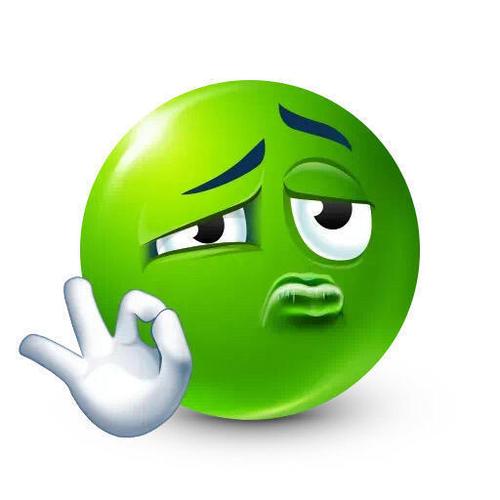 最近很火的绿色表情包图标