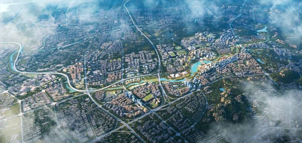 未来城市规划建设图标
