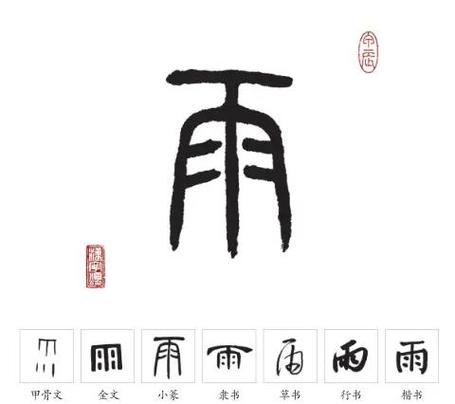 雨的甲骨文图标
