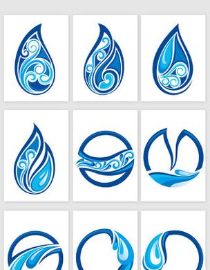三个水滴LOGO图片图标