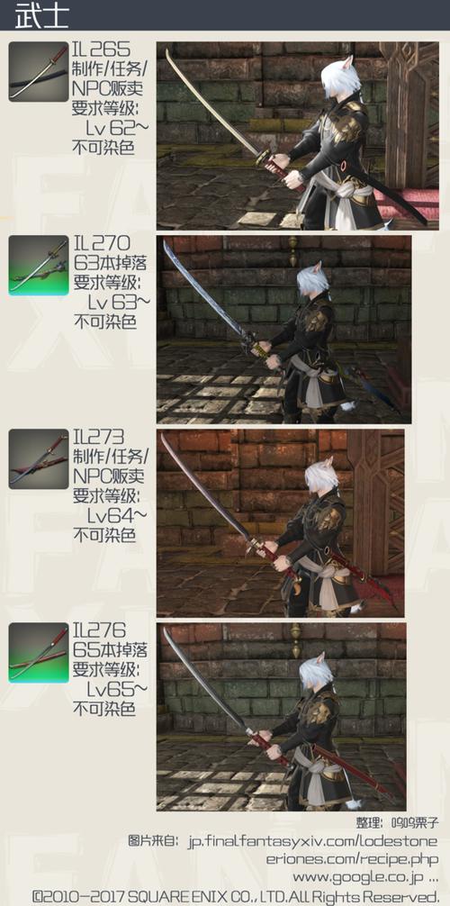 ff14武士装备要什么属性图标