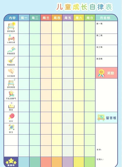 小学生21天养成计划打卡表图标