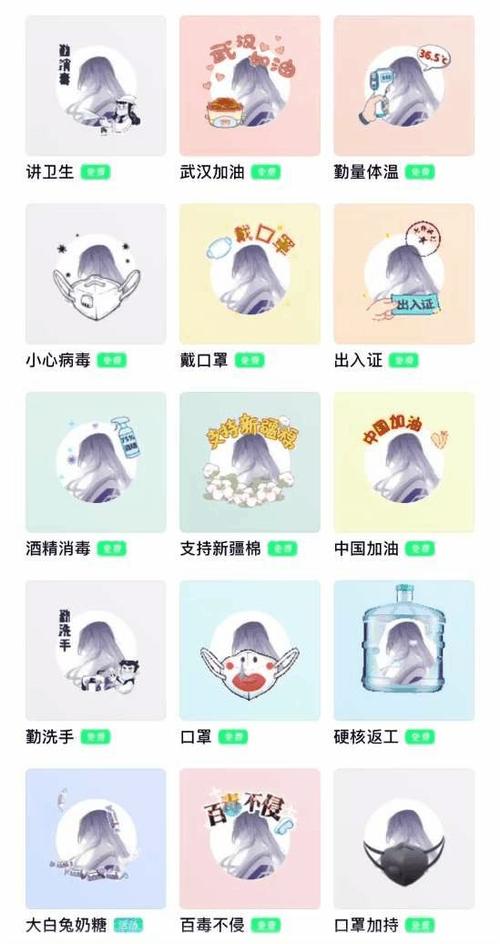 QQ里有哪些免费的挂件图标
