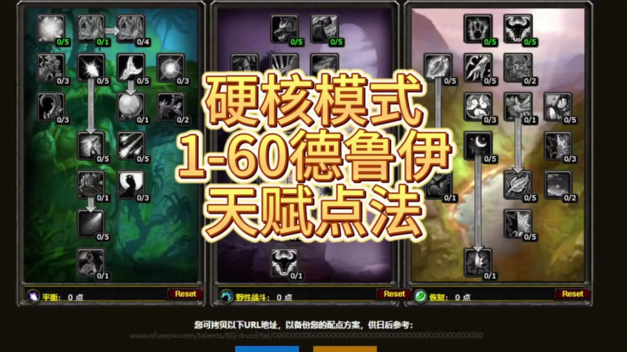 魔兽世界80级野德天赋图标