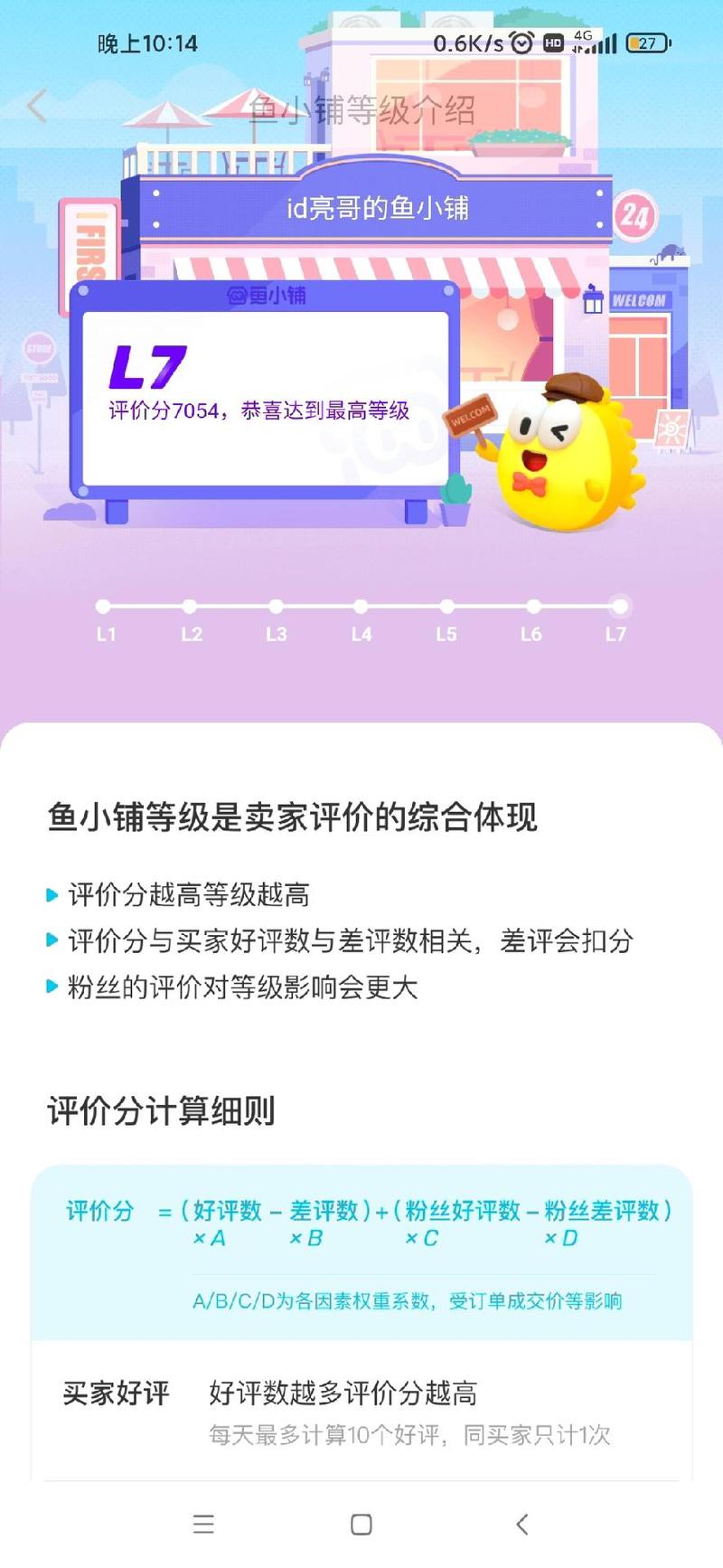 咸鱼等级L3、L4是什么等级图标