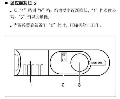 西门子老冰箱温度调节图标