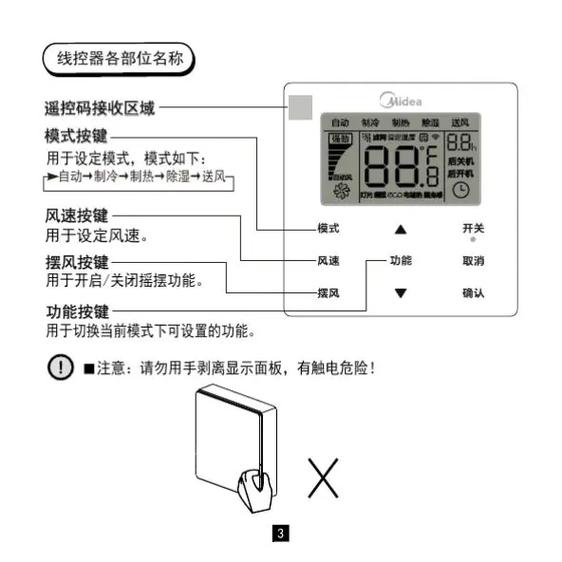 美的中央空调开关怎么使用图解截图