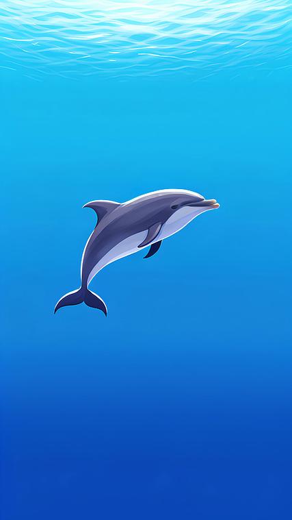 蓝色海豚截图