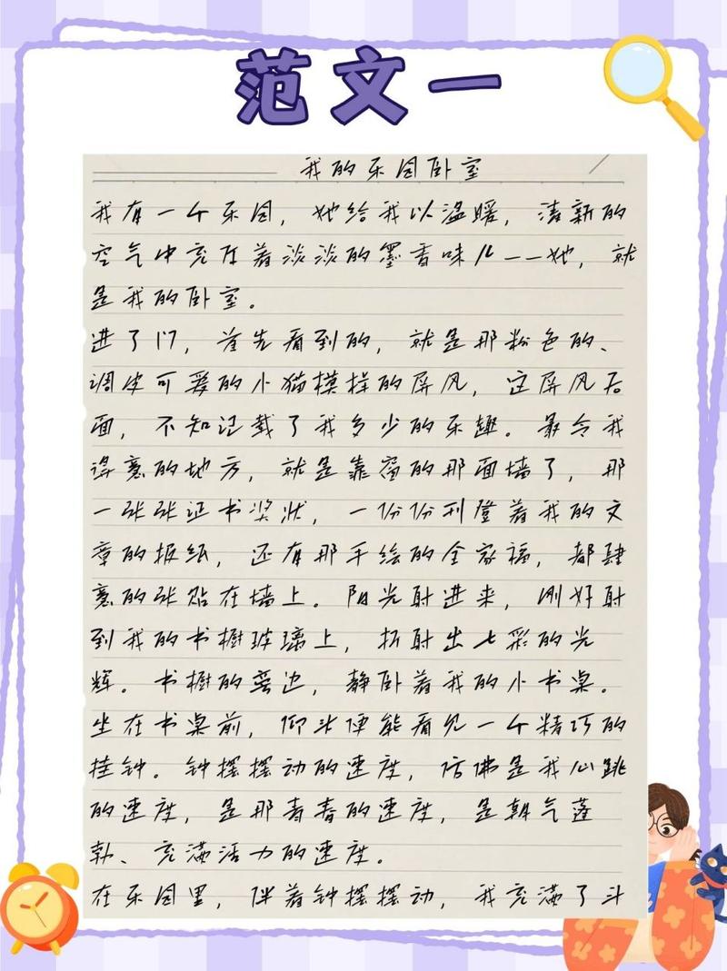 我的卧室日记100字图标