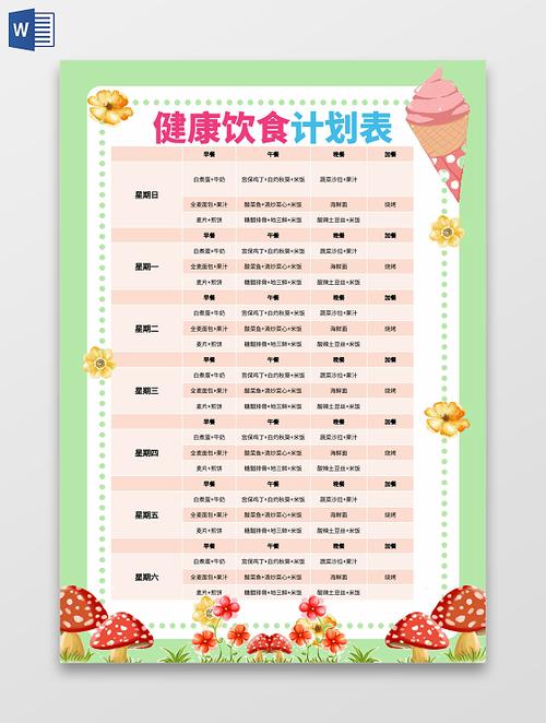 健康饮食计划图标