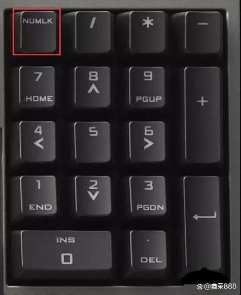 电脑键盘按不出数字按哪个键图标