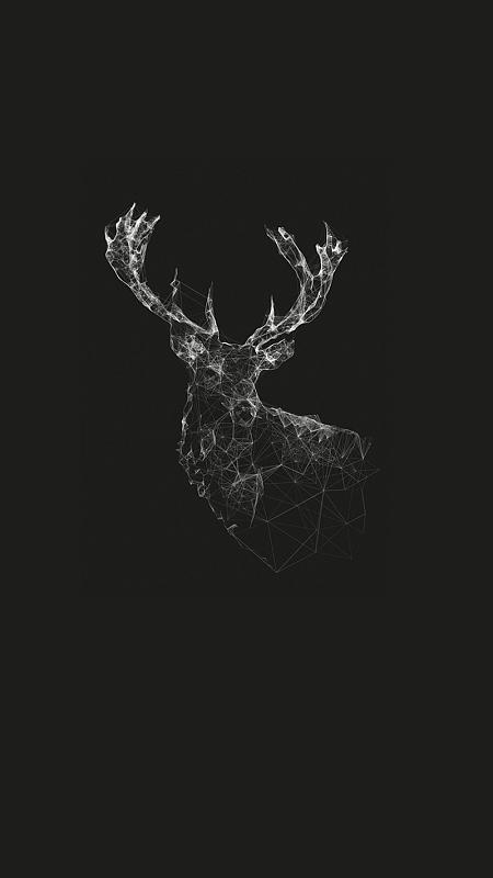 黑色的鹿图标