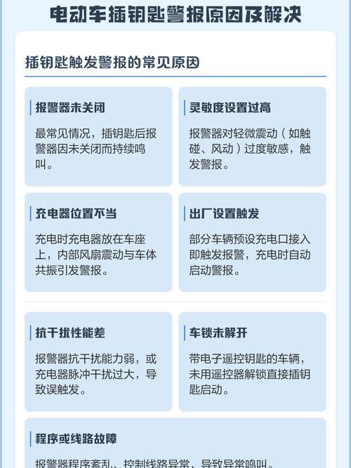 电动车插钥匙就响警报声怎么回事