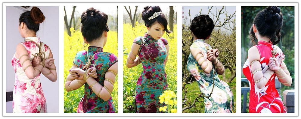 严打女犯上绑绳标准五花大绑截图