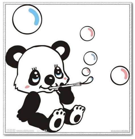 熊猫吹泡泡图标