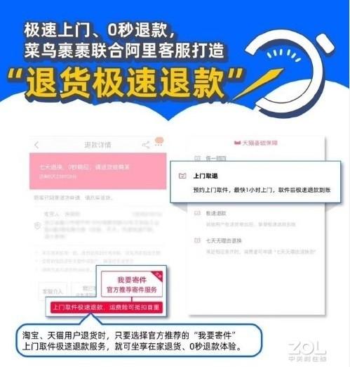 菜鸟裹裹退货可以选择快递公司吗图标