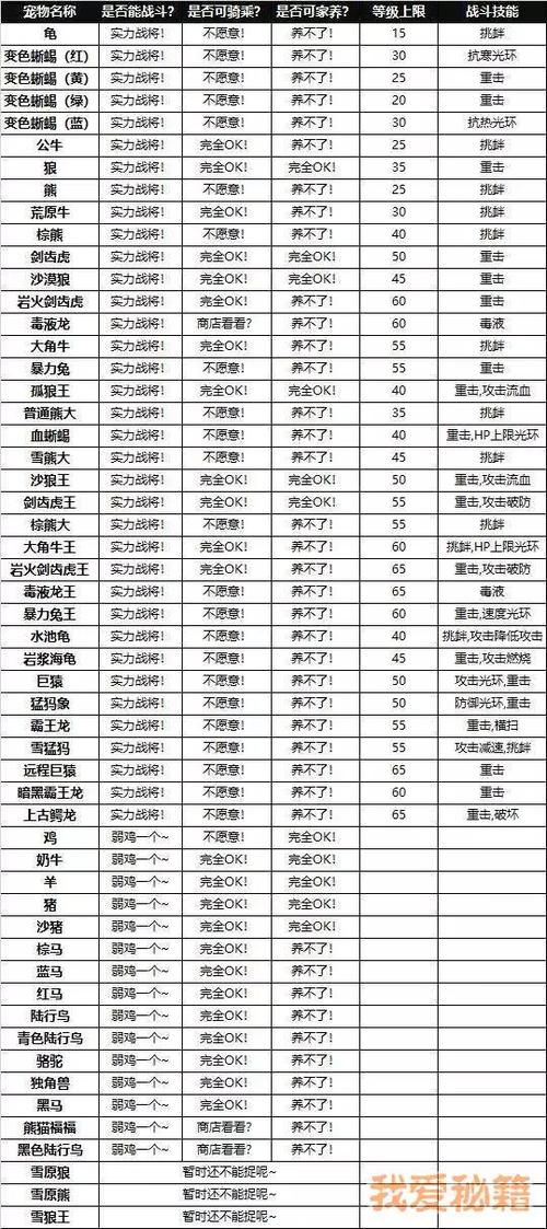 创造与魔法饲料大全