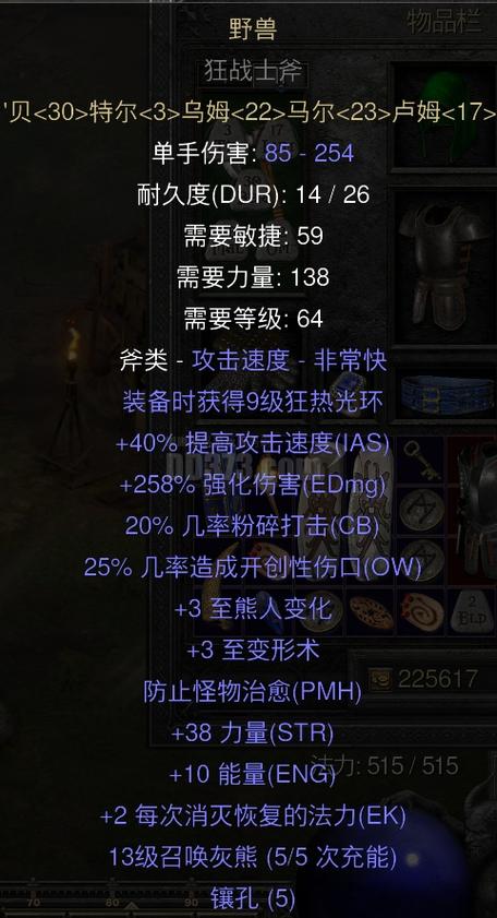 暗黑2死灵合成装备截图