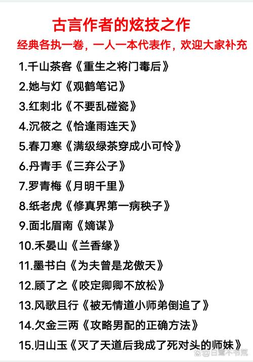 评分9.9以上的古言小说有哪些图标