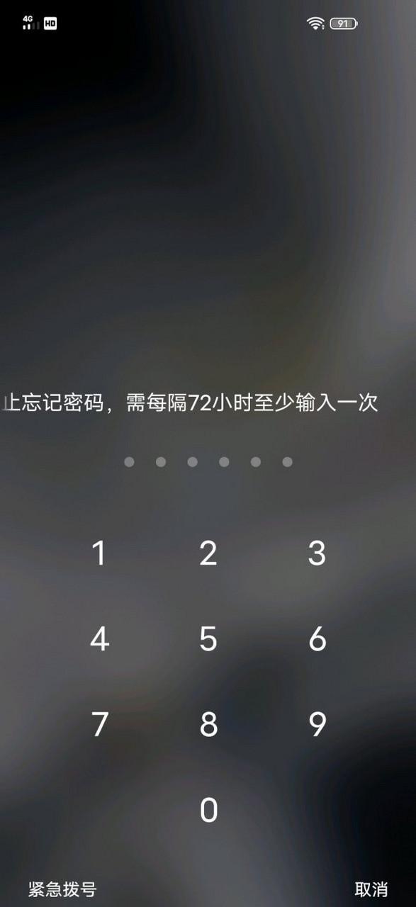 72小时重新输入密码截图