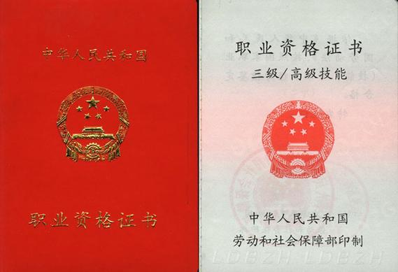 国家认可的职业资格证书截图
