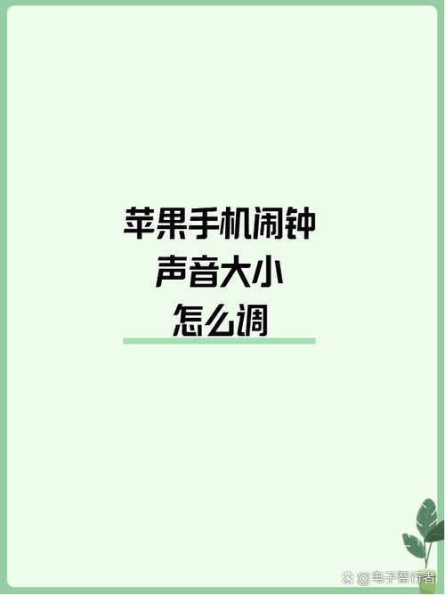 苹果单独调闹钟音量图标