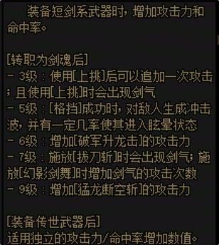 剑魂online职业攻略图标