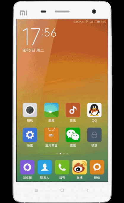 小米电话叉叉图标