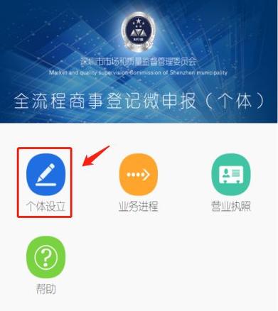 个体户办营业执照流程图标