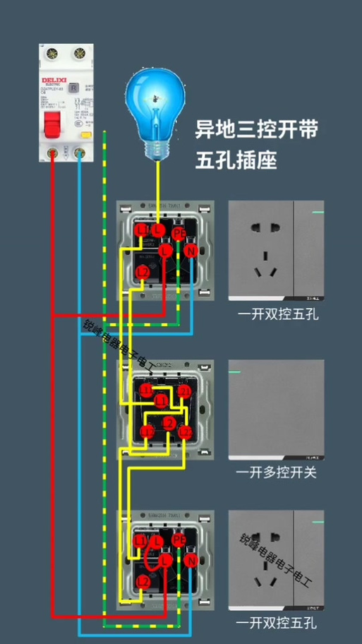 三个5孔插座怎么串联截图