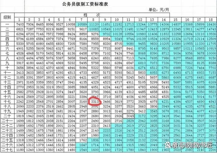 职称与薪级对照表图标