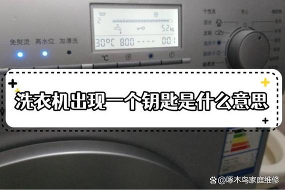 西门子洗衣机显示屏出现钥匙的标志?图标