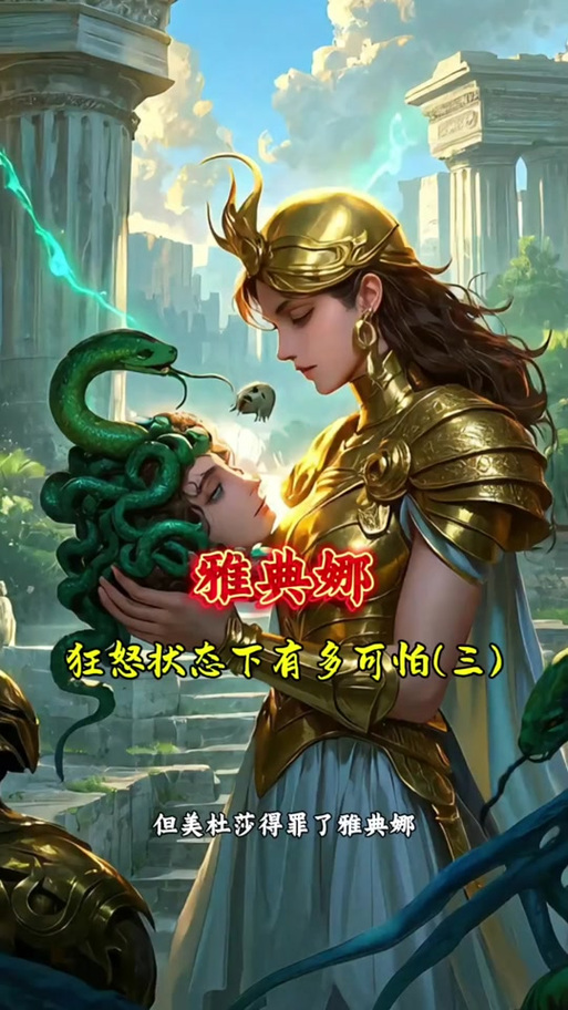 雅典娜和美杜莎的故事图标