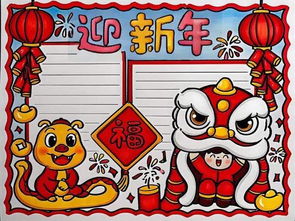 三年级新年图画图标