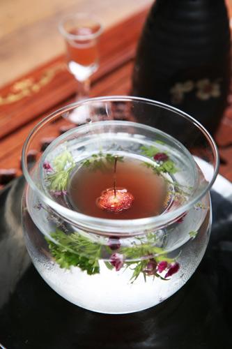 海棠花开酒图标