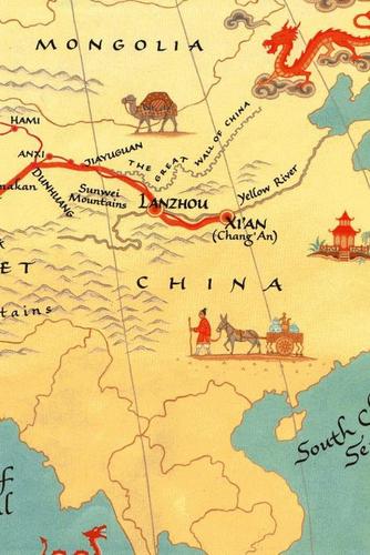丝绸之路旅游全程路线图标