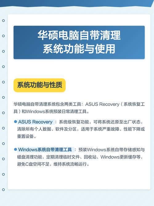 华硕自带清理软件在哪图标