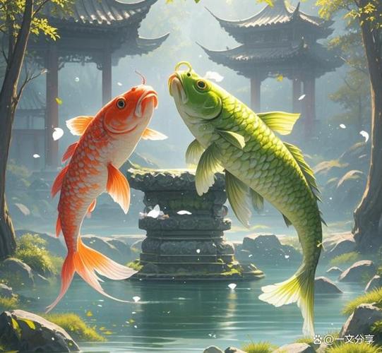 红鲤鱼与绿鲤鱼什么意思图标