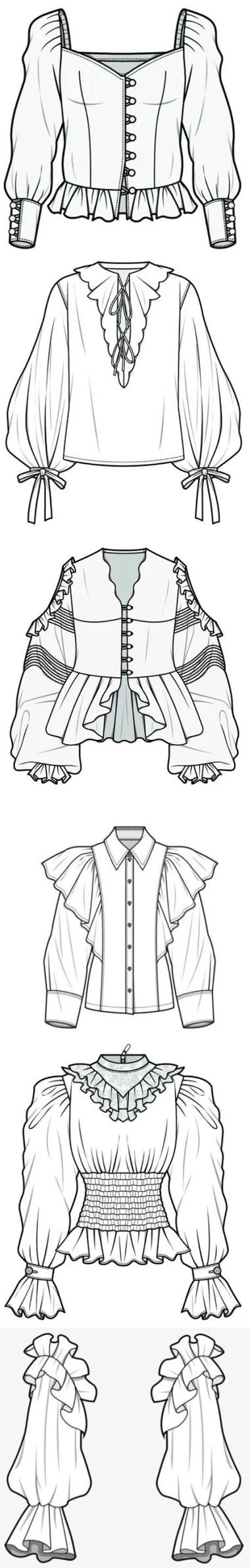 服装款式图图标