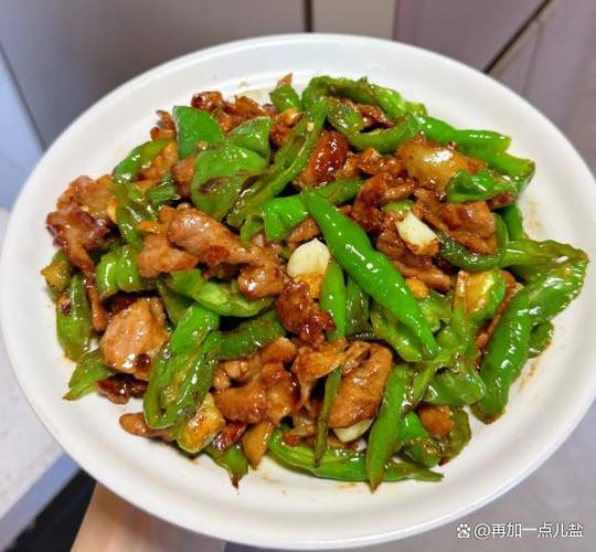 青椒炒肉片的家常做法图标