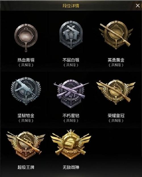 和平精英最多多少级图标