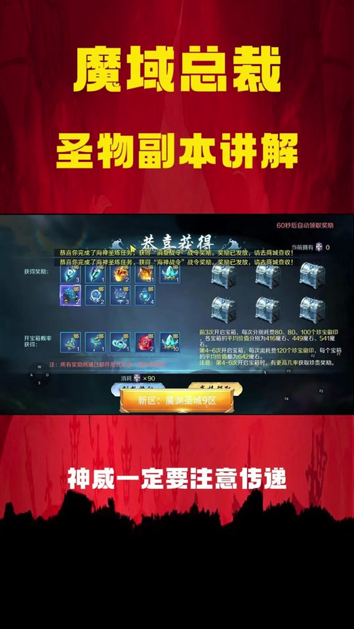 魔域各个副本的奖励图标