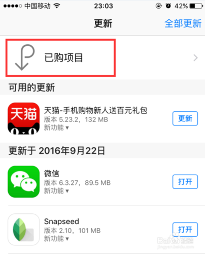 苹果已购项目在哪里图标